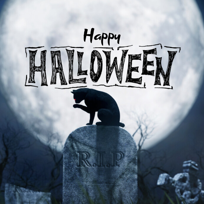 Happy Halloween Instagram Poster Template | PosterMyWall