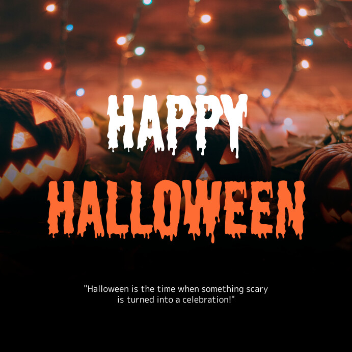 Happy Halloween Instagram Poster Template | PosterMyWall