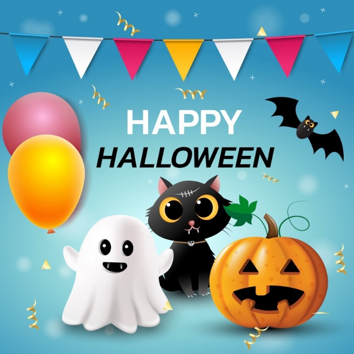 happy halloween party design Template | PosterMyWall
