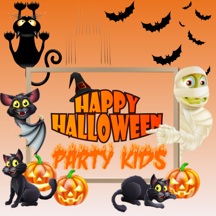 Happy Halloween Party Kids Publicación De Instagram Template | PosterMyWall