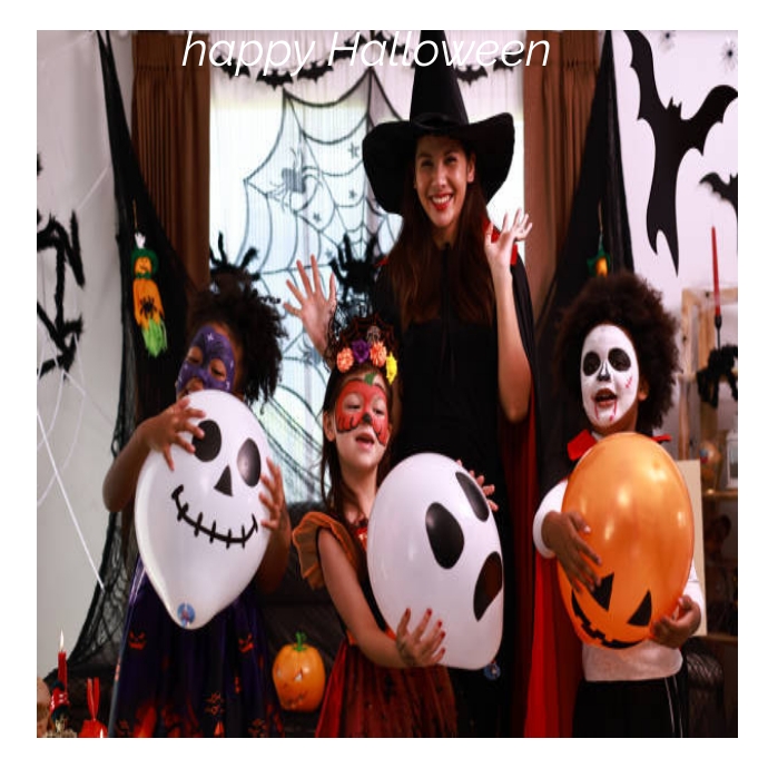 Copy of Happy Halloween postcard design template | PosterMyWall