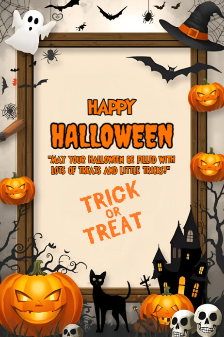 Happy Halloween Poster 2025 Template | PosterMyWall