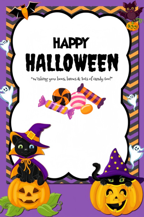 Happy Halloween Poster 2025 Template | PosterMyWall