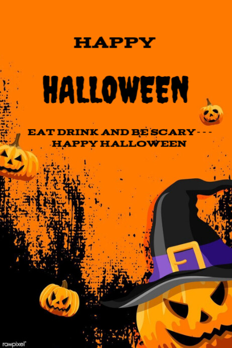 Happy Halloween poster 2025 Template | PosterMyWall
