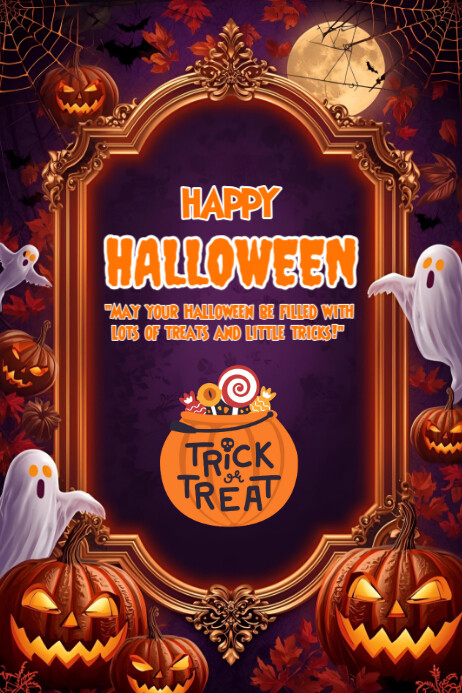 Happy Halloween Poster 2025 Template | PosterMyWall
