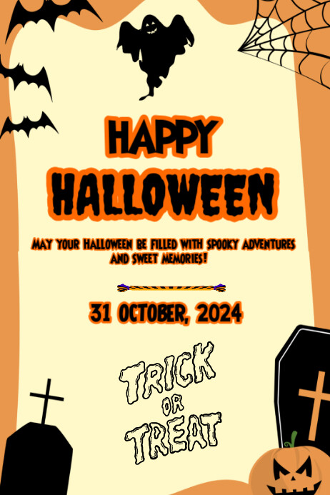 Happy Halloween Poster Design 2024 Template | PosterMyWall