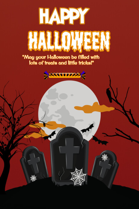 Happy Halloween Poster Design 2024 Template | PosterMyWall