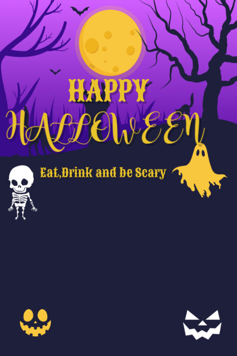 Happy Halloween POSTER Template | PosterMyWall