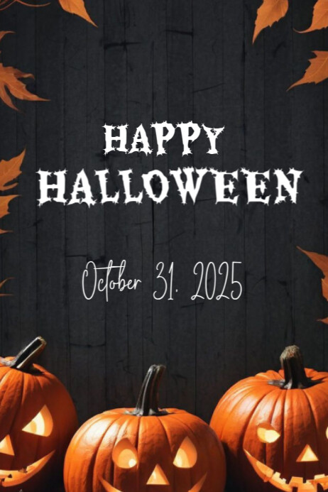 Happy Halloween poster Template | PosterMyWall