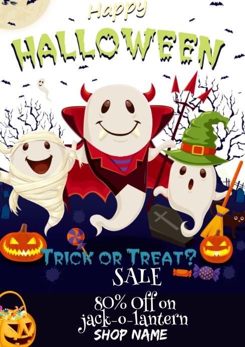 Copy of happy halloween poster | PosterMyWall