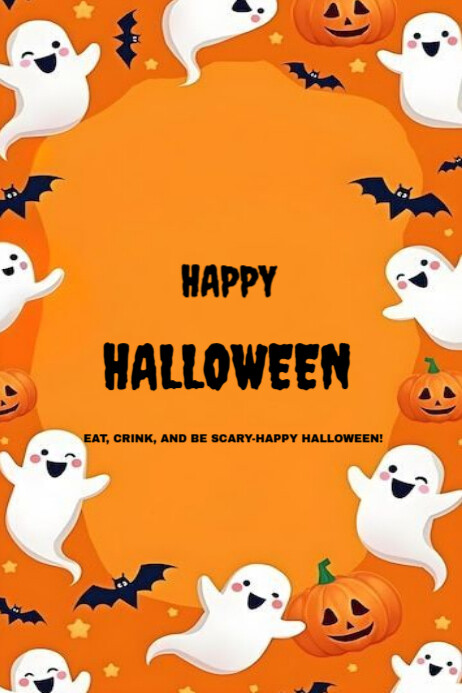 Copy of Happy Halloween poster | PosterMyWall