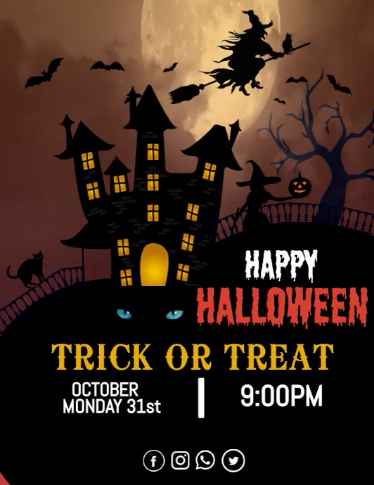 Copy of happy halloween poster | PosterMyWall