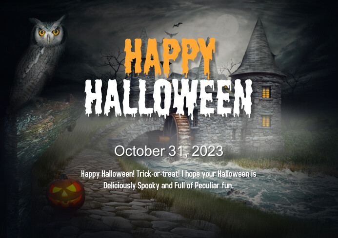 Happy Halloween Poster Template | PosterMyWall