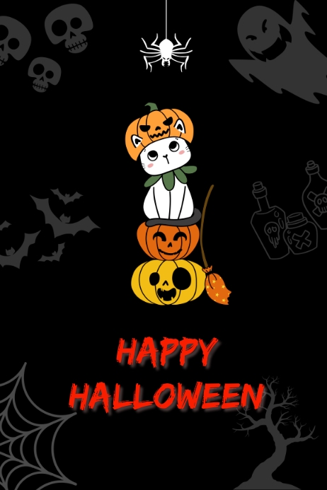 Copy of Happy Halloween Poster | PosterMyWall