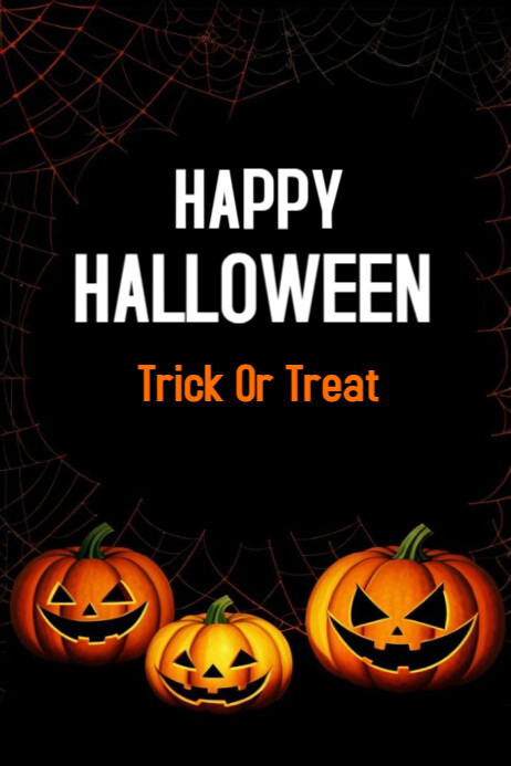 Plantilla de Happy Halloween poster | PosterMyWall