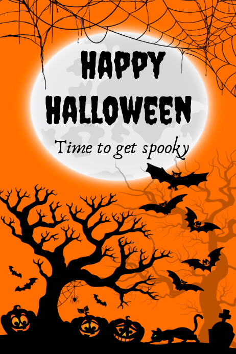 Copy of Happy Halloween Poster Design | PosterMyWall