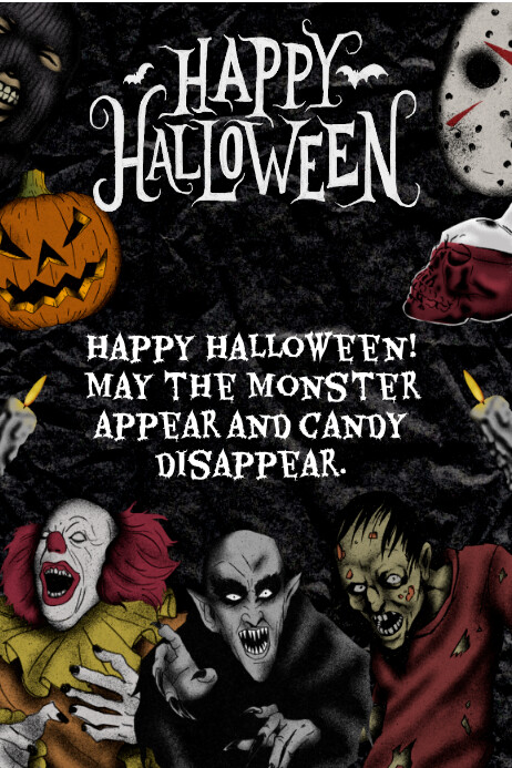 Copy of happy halloween poster | PosterMyWall