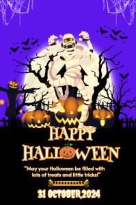 Happy halloween poster 2024 Template | PosterMyWall