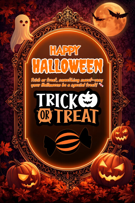 Happy Halloween Poster Template 2025 | PosterMyWall