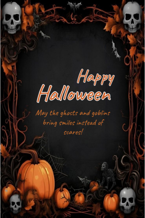 Happy Halloween Poster Template 2025 | PosterMyWall