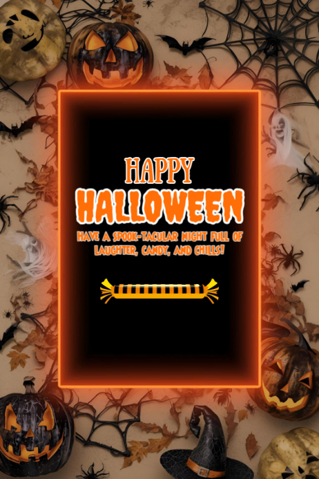 Happy Halloween Poster Template 2025. | PosterMyWall