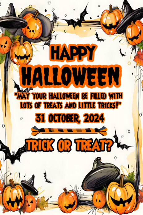 Happy Halloween Poster Template | PosterMyWall