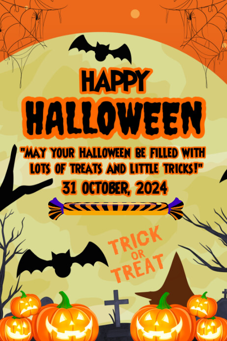 Happy Halloween poster template | PosterMyWall