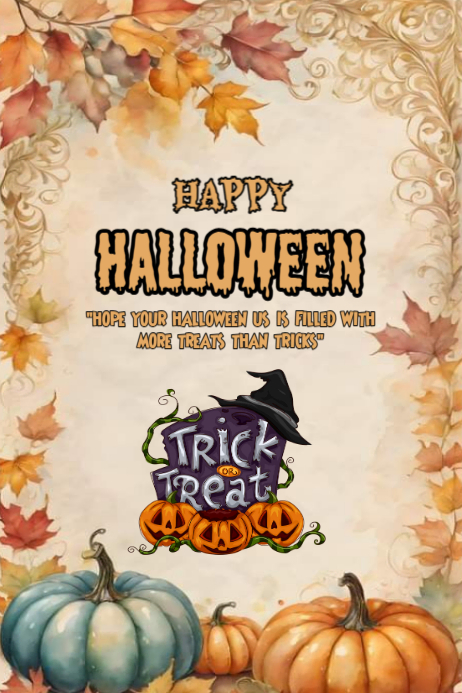 Happy Halloween poster Template | PosterMyWall