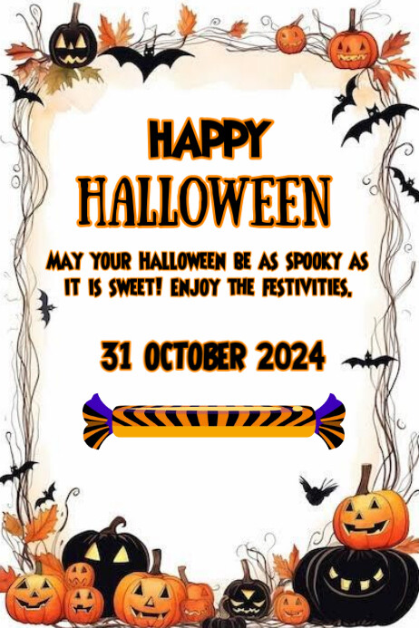 Happy halloween poster template | PosterMyWall