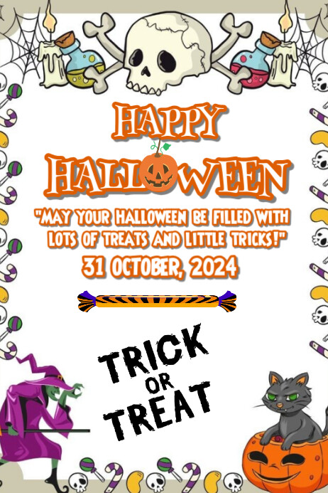 Happy Halloween poster template | PosterMyWall
