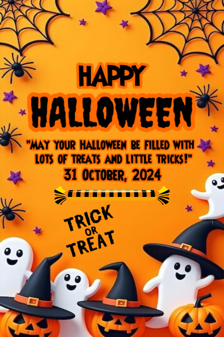 Happy Halloween poster template | PosterMyWall