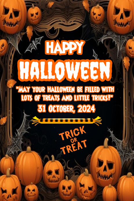 Happy Halloween poster template | PosterMyWall