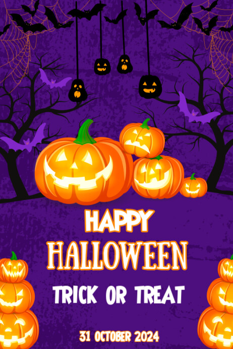 Happy halloween poster template | PosterMyWall