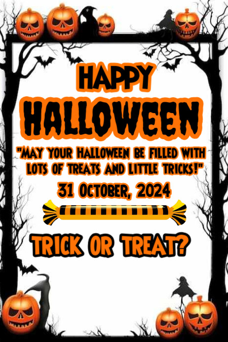Happy Halloween poster template | PosterMyWall