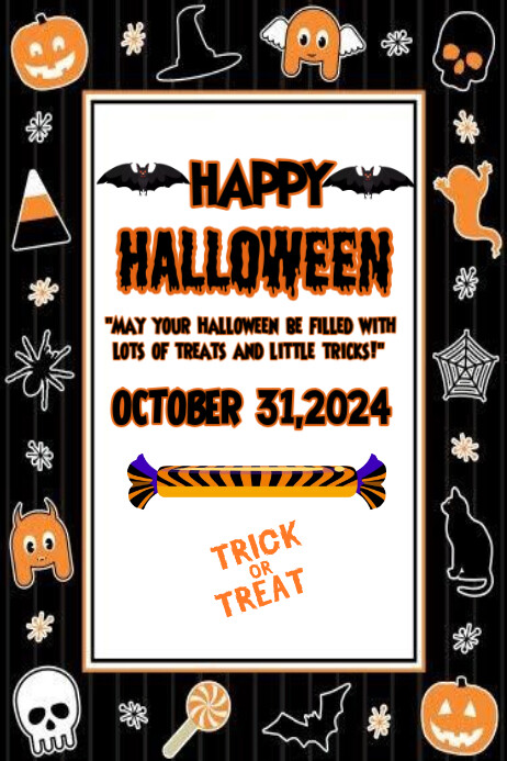 Happy halloween poster template | PosterMyWall