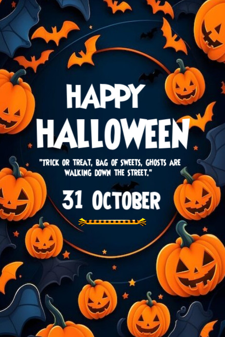Happy Halloween poster template | PosterMyWall
