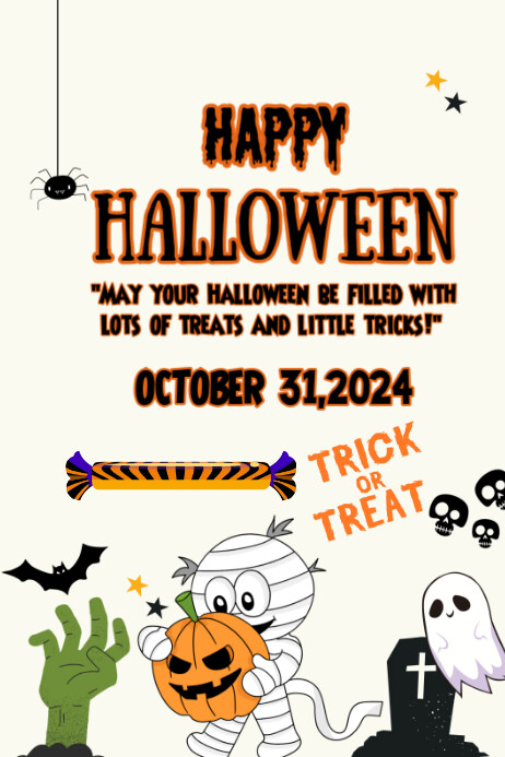 Happy halloween poster template | PosterMyWall