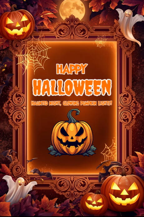 Copy of Happy Halloween Poster Template. | PosterMyWall