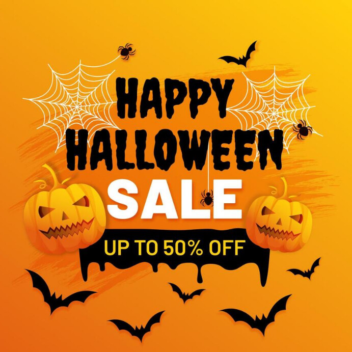 Happy Halloween sales Template | PosterMyWall