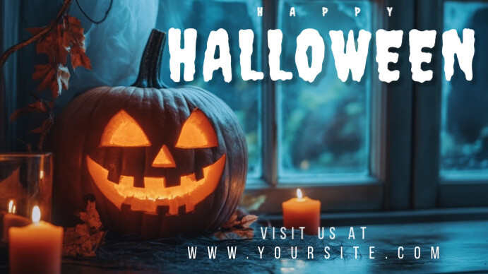 Happy Halloween Scary Post Digital Display ( Template | PosterMyWall