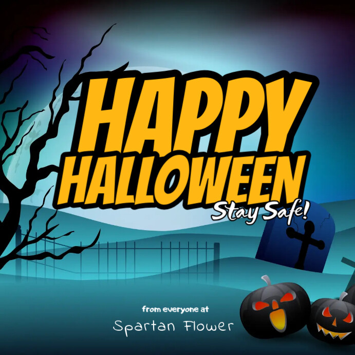 Plantilla de Happy Halloween - Stay Safe | PosterMyWall