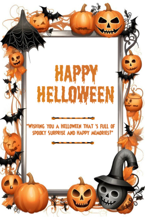 Happy Halloween template 2025 | PosterMyWall