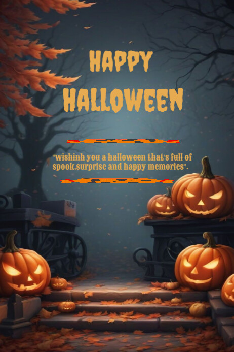 Happy Halloween template 2025 | PosterMyWall