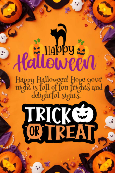 Happy Halloween template 2025 | PosterMyWall