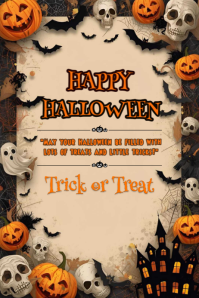Happy Halloween template 2025 | PosterMyWall