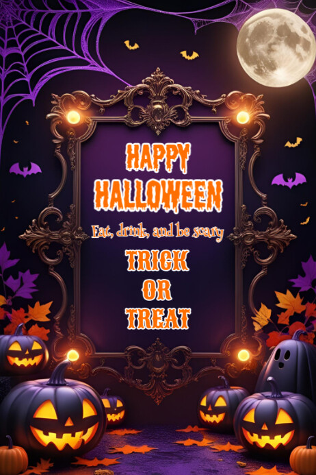 Happy Halloween Template 2025 | PosterMyWall