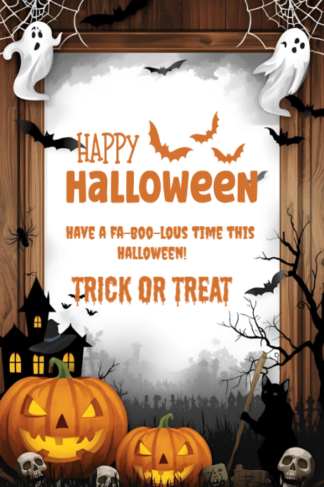 Happy Halloween template 2025 | PosterMyWall