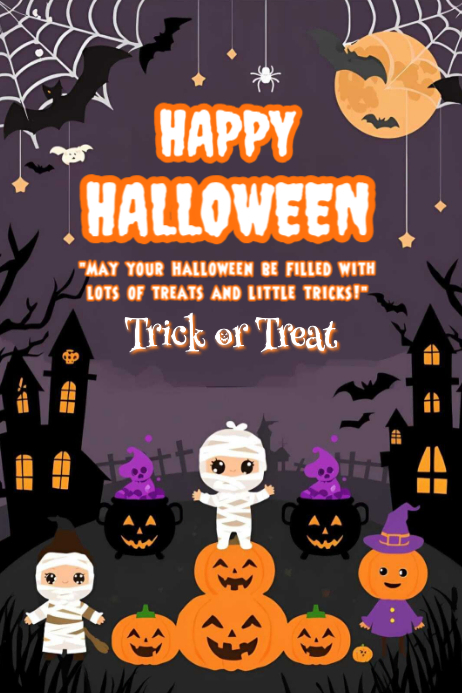 Happy Halloween template 2025 | PosterMyWall