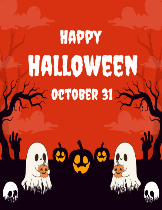 Happy Halloween template 2025 | PosterMyWall
