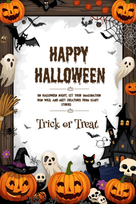 Happy Halloween template 2025 | PosterMyWall
